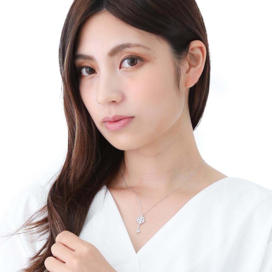 ネックレス シルバー925 キュービックジルコニア キー 鍵モチーフ キラキラ 上品 レディース : アクセサリーショップ PIENA - 通販 - Yahoo!ショッピング