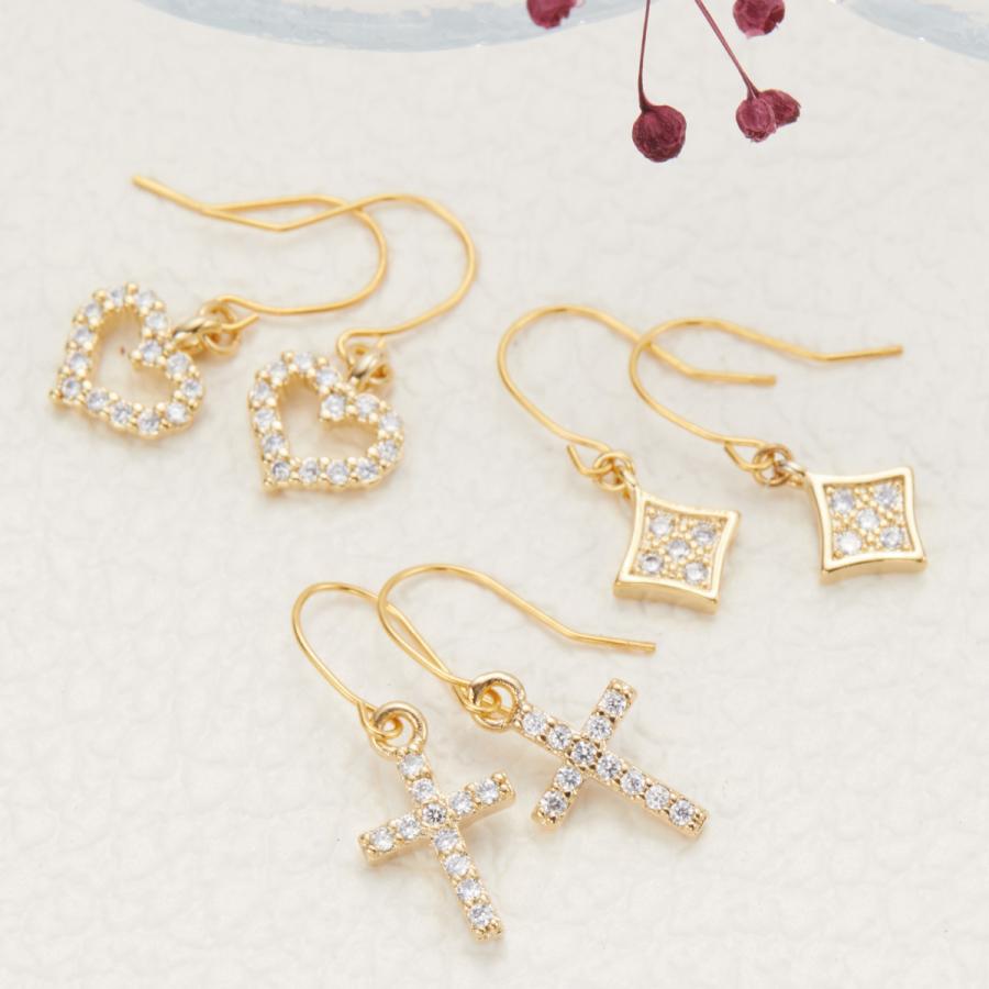 ピアス 日本製 K14ゴールドフィルドフック K14GF 14金 キュービックジルコニア 一粒 石 金属アレルギー対応 爆買 : アクセサリーショップ PIENA - 通販 - Yahoo ...