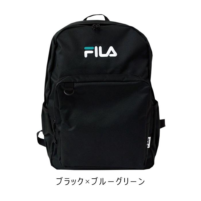 FILA フィラ デイバッグ リュック 大容量 23L A4 ロゴ 黒 ブラック おしゃれ 通勤 通学 シンプル プレゼント ギフト クリスマス / メール便不可 : cofuri(コフリ ...