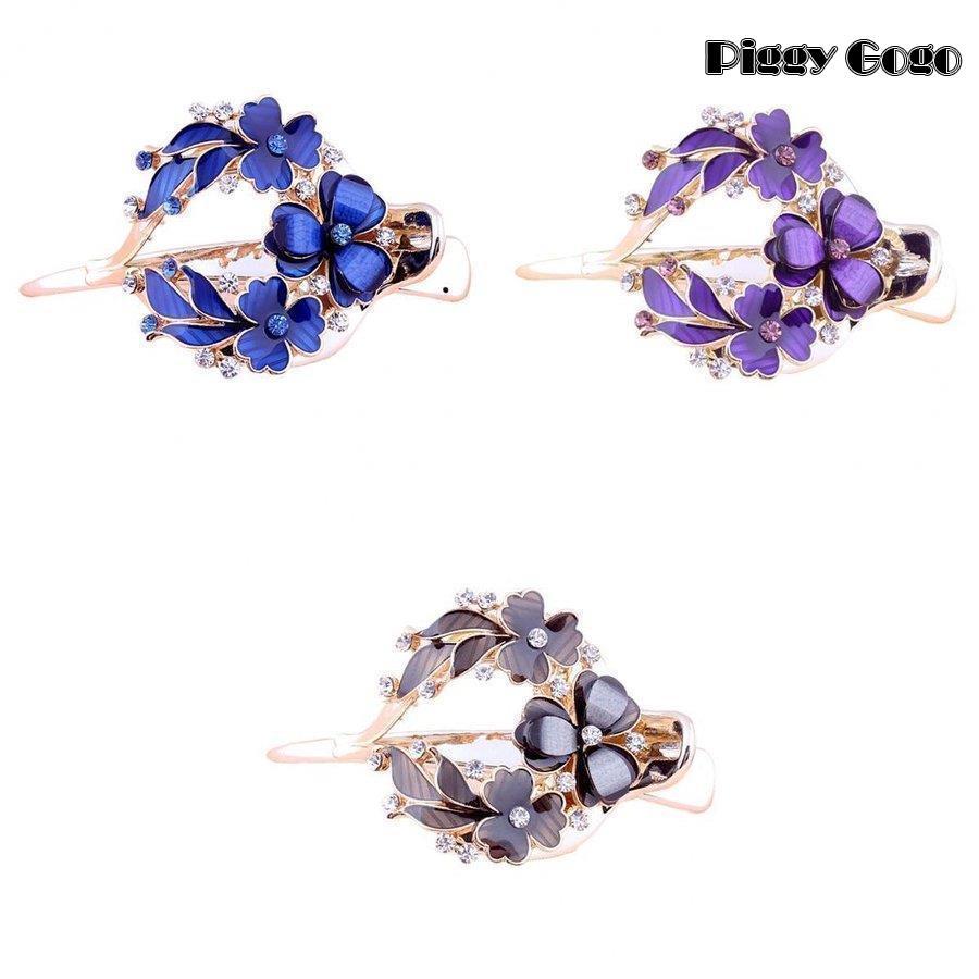 3ピース/個の女性強い花のヘアクリップクラスプ正式な太い細い髪のピンクラブ : Piggy Gogo - 通販 - Yahoo!ショッピング