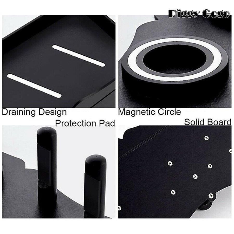 ダイソンヘアドライヤーバスルームシェルフハンガーブラックスタイル2用ラックホルダー : Piggy Gogo - 通販 - Yahoo!ショッピング