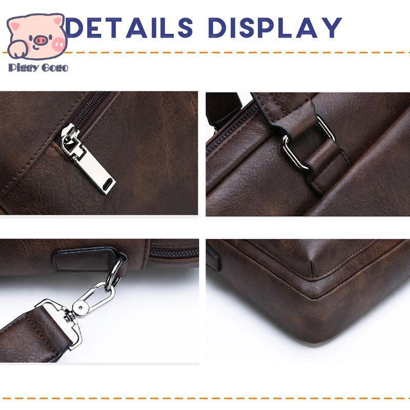 ビジネスバッグ メンズ トートバッグ レザーバッグ 軽量 肩掛け a4 2WAY 大容量 PC カバン 収納 ブリーフケース 父の日 多機能 出張 :dd-0901-bbag12:Piggy ...