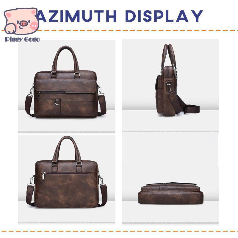 ビジネスバッグ メンズ トートバッグ レザーバッグ 軽量 肩掛け a4 2WAY 大容量 PC カバン 収納 ブリーフケース 父の日 多機能 出張 :dd-0901-bbag12:Piggy ...
