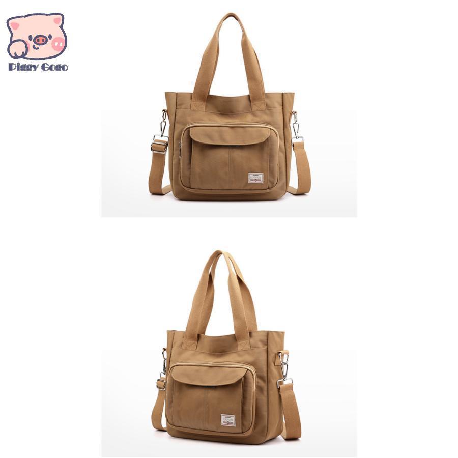 ブランド登録なし ナイロン トートバッグ レディース a4 ナイロンバッグ 2way 斜めがけ ショルダーバッグ 大きめ 軽い おしゃれ カジュアル 通勤 通学 : Piggy Gogo ...