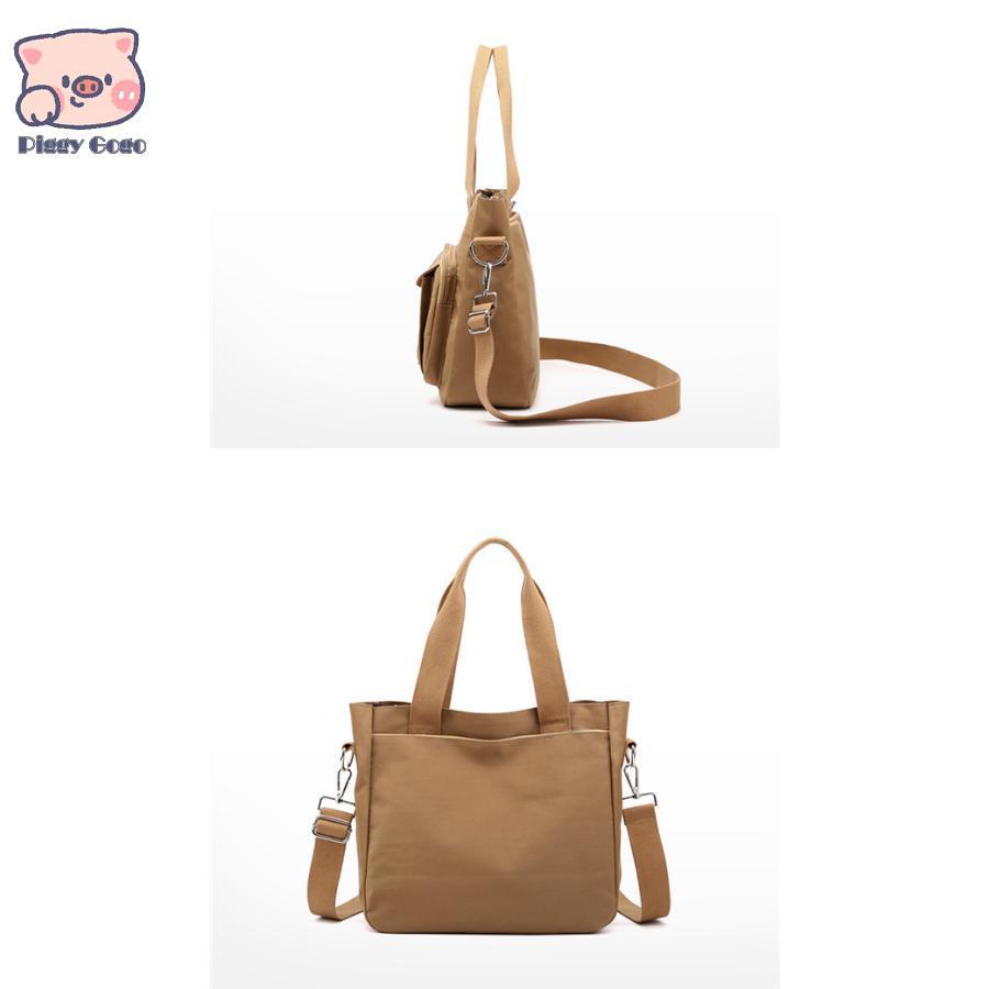 ブランド登録なし ナイロン トートバッグ レディース a4 ナイロンバッグ 2way 斜めがけ ショルダーバッグ 大きめ 軽い おしゃれ カジュアル 通勤 通学 : Piggy Gogo ...