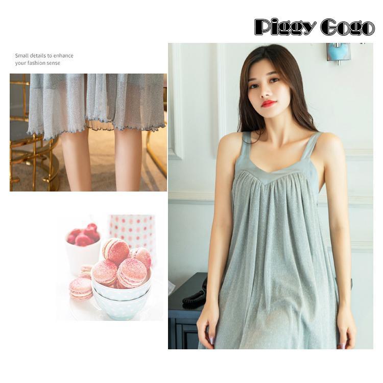 ネグリジェ 春夏 姫 ネグリジェ キャミワンピース 可愛い レースチュール ロング丈ネグリジェ パジャマ レディース 大人 部屋着 オシャレゆったり :dd-0919-f326:Piggy ...