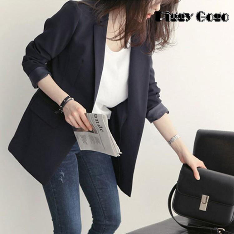 ブレザー スーツ スーツジャケット レディース きれいめ 秋冬 40代 30代 50代 ロング丈ブレザー カジュアルウエア 長袖 着痩せ 韓国風 通勤 オシャレ :dd-0919-f832 ...