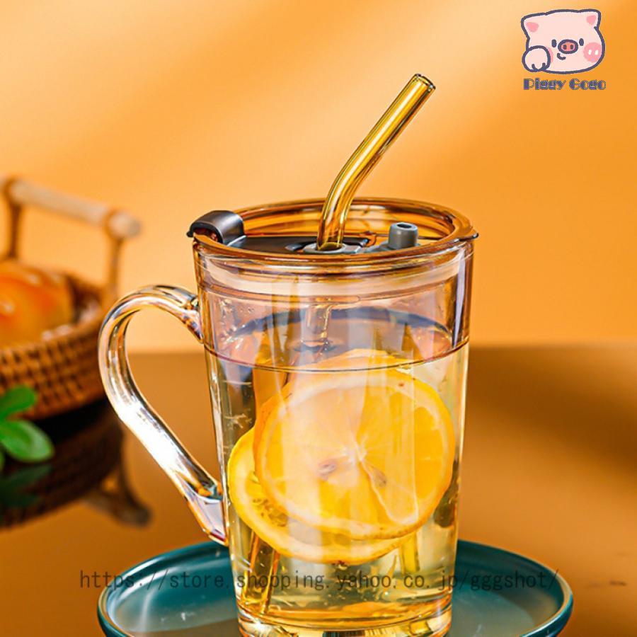 マグ ガラス マグカップ コーヒー カプチーノ おしゃれ カフェ アンバー 450ml コップ カップ 珈琲 お茶 ティー シンプル 耐熱ガラス レトロ : Piggy Gogo - 通販 ...