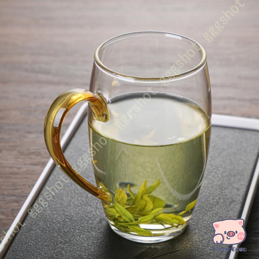 ブランド登録なし 耐熱 グラス マグ 150℃ コップ ガラス かわいい 食器 おしゃれ 360ml 電子レンジ OK マグカップ 持ち手 保温 カップ 透明 ガラス製 北欧 保存容器 ...