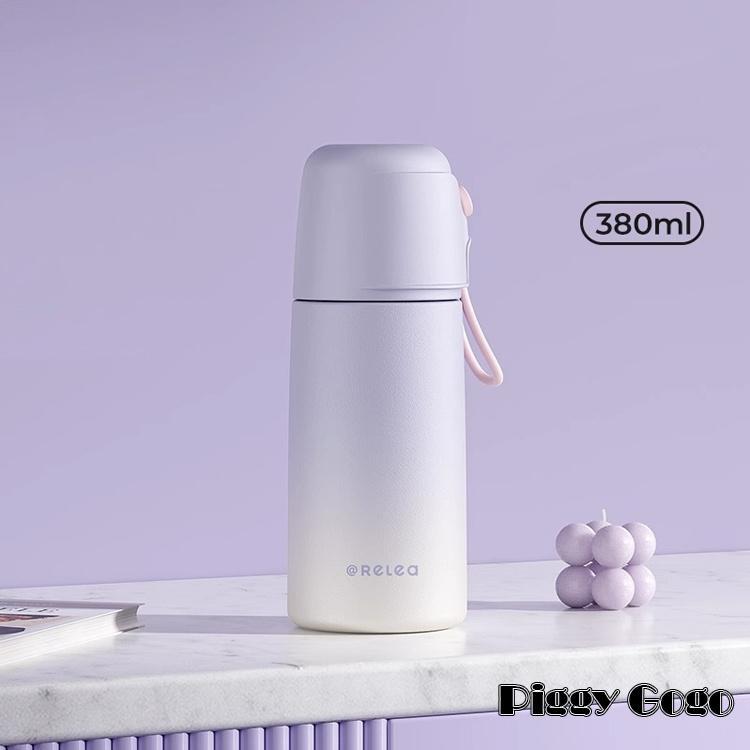 水筒 おしゃれ コップ付き ステンレス レディース 女 直飲み 380ml 550ml 真空断熱 保冷 6時間 軽い 水筒 長時間 保冷 冷たい 保温 冷めない 温かい 子供用水筒 :dd ...