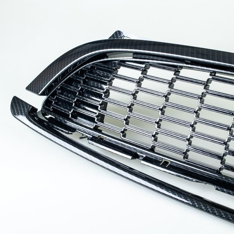 ミニ用 クーパー ONE ワン LCI R55 R56 R57 R58 R59 2010-2013 カーボン調 水圧転写 Jスタイル フロント ...