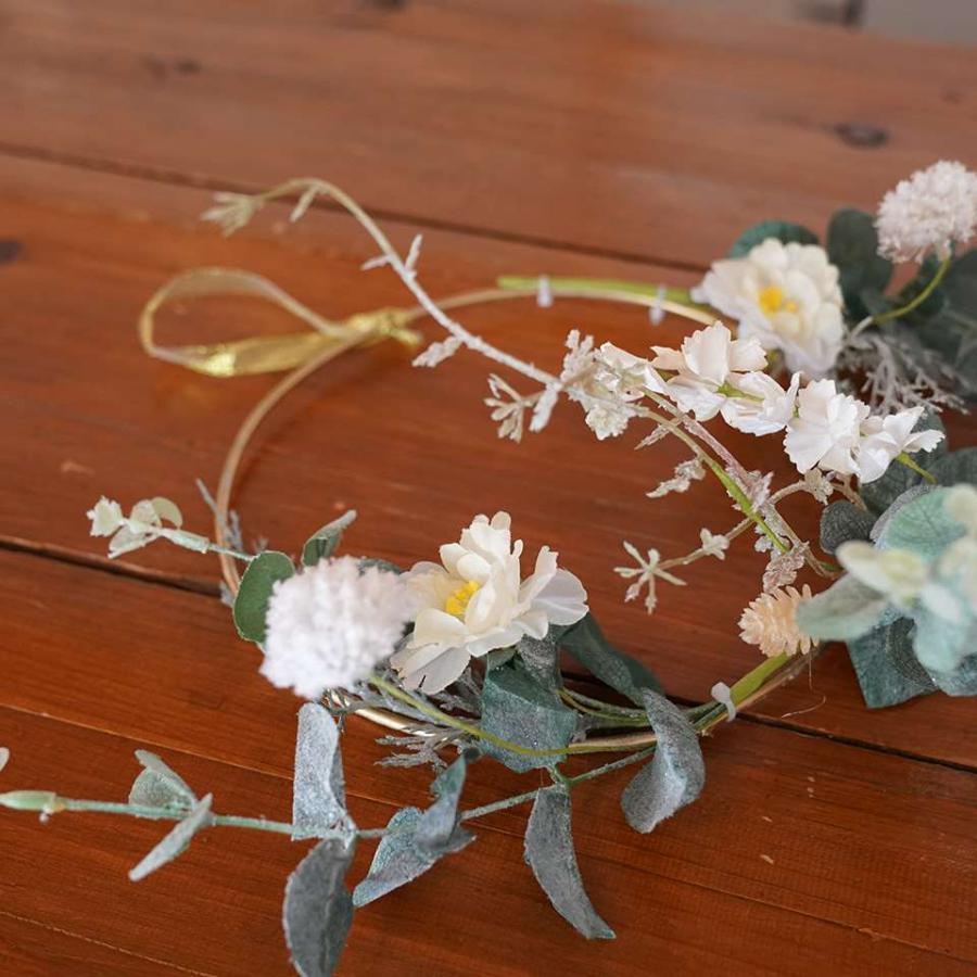 (KA-7) クリスマスツリー 飾り オーナメント KAEMINGK (カイミング) リーフリース フラワーリース ホワイト おしゃれ 1個入 (220401) : ピカキュウYahoo!店 ...