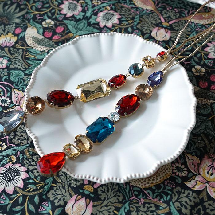 クリスマスツリー オーナメント 飾り 北欧 KAEMINGK (カイミング) ラインストーン ストラスストーン ドロップオーナメント レッド×ブルー (2) (522909) : ピカキュウ ...