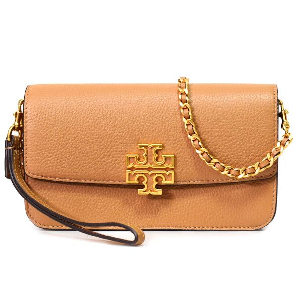 TORY BURCH トリーバーチ バッグ ぺブルレザー ブリテン 3way リストレット チェーン ショルダー ウォレット クロスボディ ...