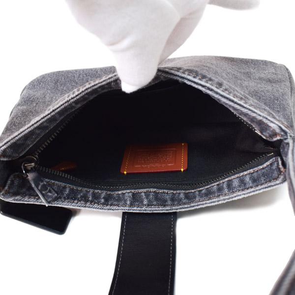 COACH（コーチ） バッグ デニム エライザ レザー ロゴ ワンハンドル