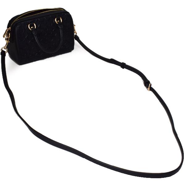 COACH コーチ バッグ スムースカーフレザー シグネチャー 型押し ミニ ローワン サッチェル 2WAY ボストンバッグ ブラック ...