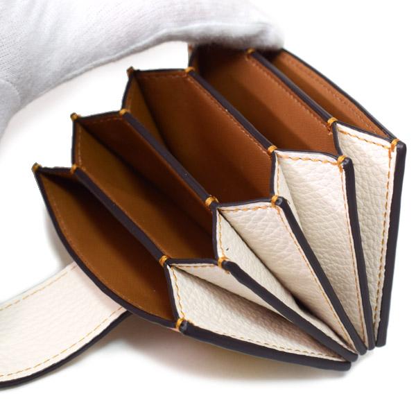 COACH コーチ カードケース ぺブルレザー フラワー 花柄 ロゴ アコーディオン 定期入れ 名刺入れ チャークマルチ CH648 ...