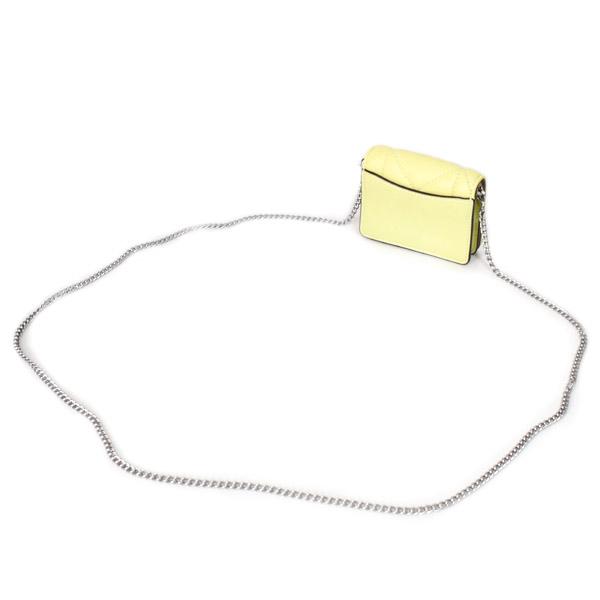 COACH（コーチ） 財布 レザー キルティング チェーン ミニ ウォレット