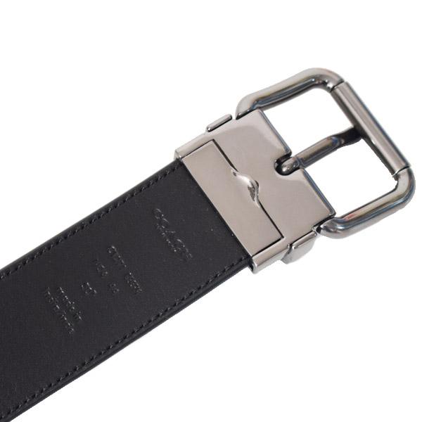 COACH（コーチ） メンズ ベルト コーティングキャンバス レザー