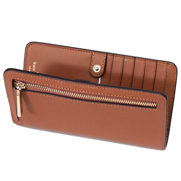 ケイトスペード 長財布 katespade レザー ベイリー ラージ スリム ウォレット 二つ折り 財布 ウォームジンジャー K9754 kate spade NEW YORK（ケイト・スペード ニューヨーク） ケイト