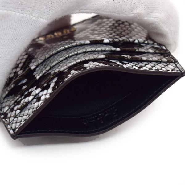 FURLA（フルラ） カードケース パイソン レザー 名刺入れ 定期入れ
