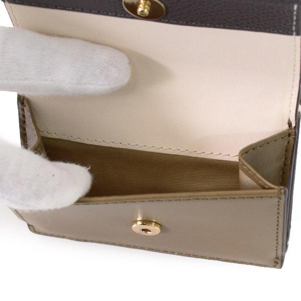 FURLA フルラ 財布 レザー ミス ミミ コンパクト 三つ折り財布 グレー