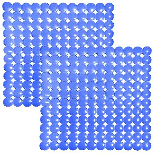 Coopay 2パック キッチンシンクマット プラスチックシンク保護マット PVCエコフレンドリーキッチン調整可能ステンレススチール/磁器食器 ...