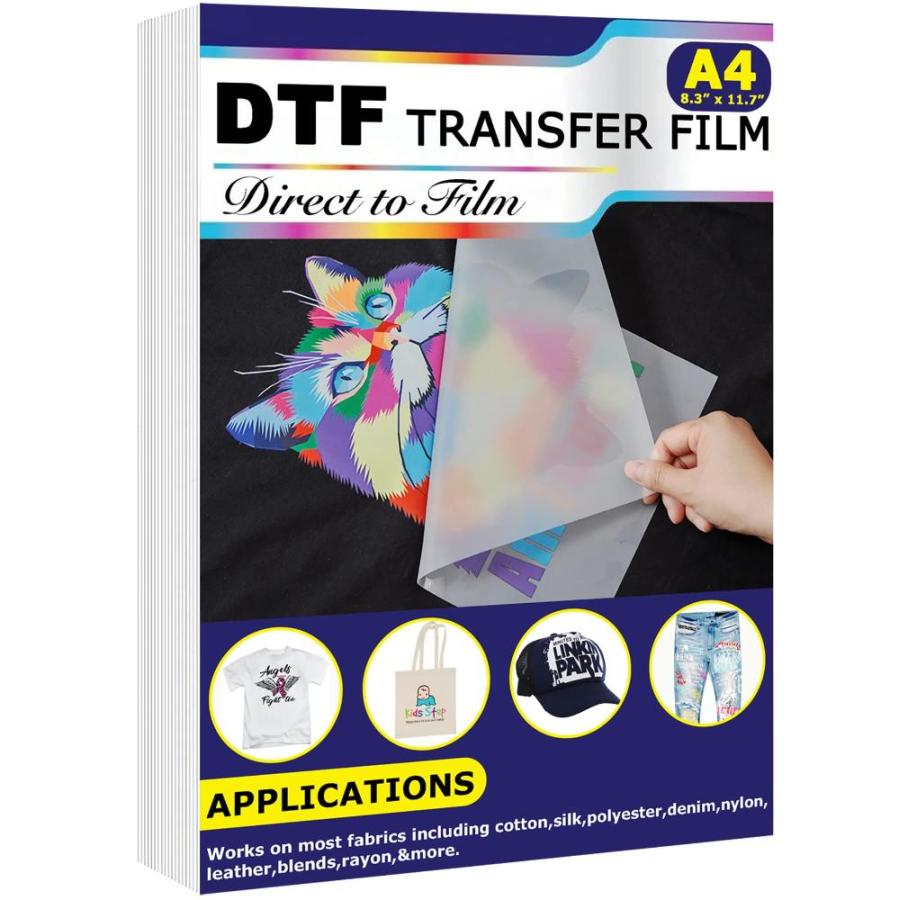 DTF Transfer Film(8.3 x 11.7 )20 Sheets PET Direct to Film Heat ...