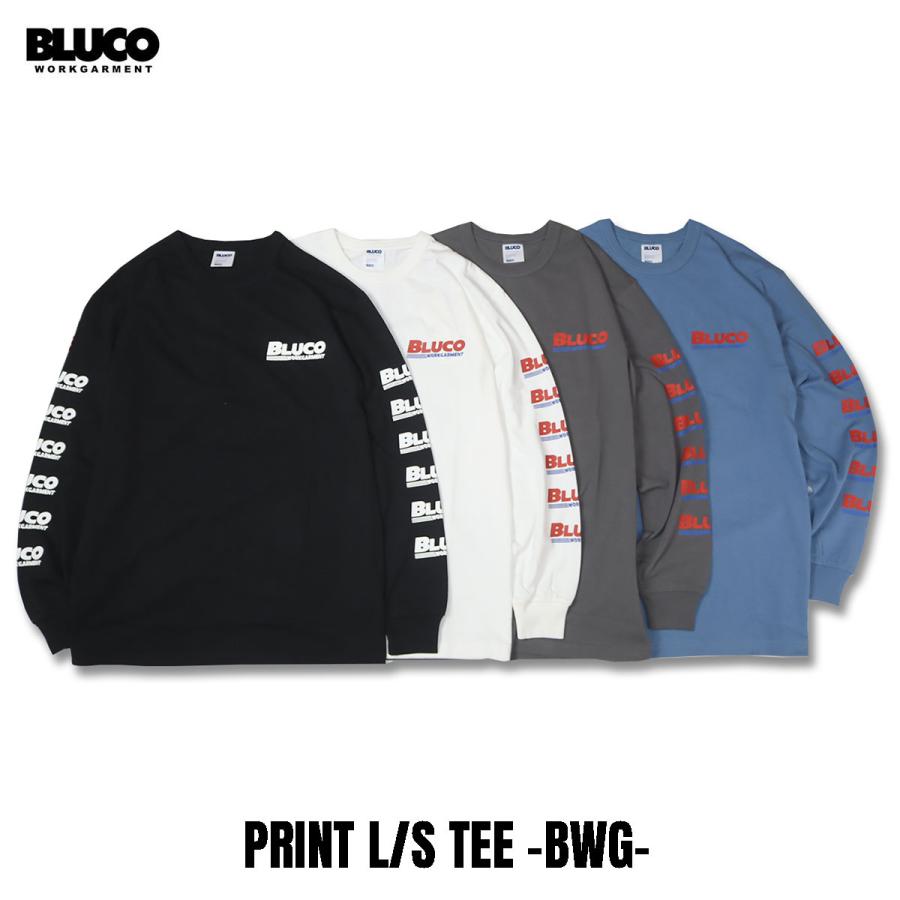 BLUCO(ブルコ) OL-12-006 PRINT L/S TEE -BWG- (BLK/WHT/CHL/SBLU)☆送料無料☆ : 12-06 : Pins store - 通販 ...