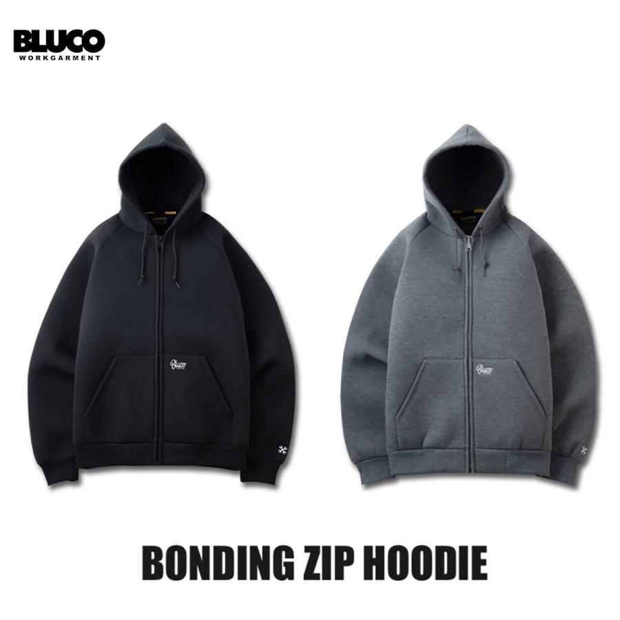 BLUCO ☆セールプライス!!☆BLUCO(ブルコ) OL-1222 BONDING ZIP HOODIE 2色(BLK/GRY)☆送料無料 ...