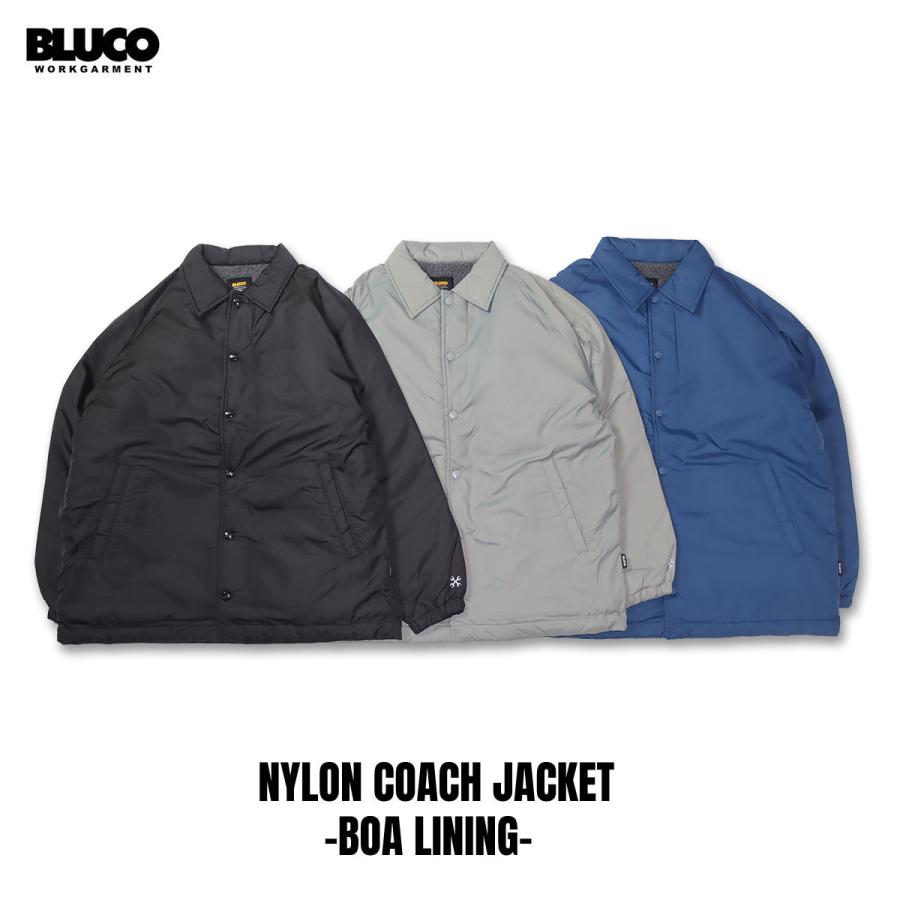 BLUCO ☆送料無料セールプライス!! BLUCO(ブルコ) OL-31-020 NYLON COACH JACKET -BOA LINING- 3色(BLACK・CHARCOAL・NAVY ...