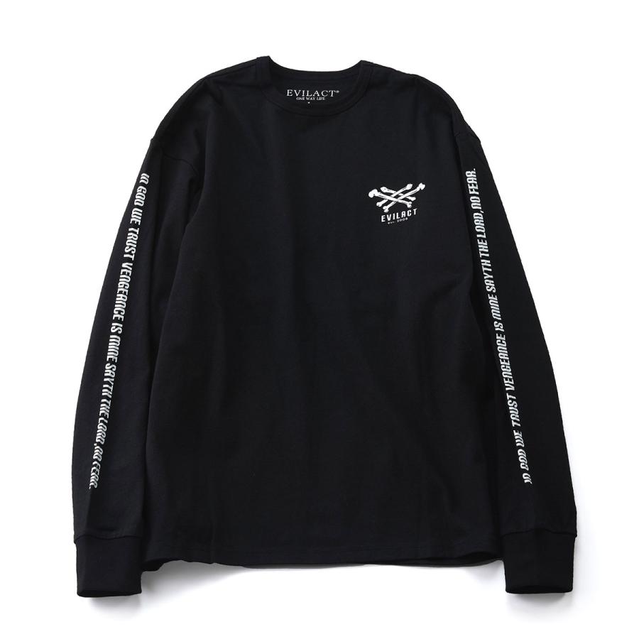 EVILACT(イーブルアクト) CROSS BONE LS 2色(ブラック/ホワイト)☆送料無料☆ : Pins store - 通販 - Yahoo!ショッピング
