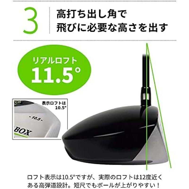 右打ち用FLIT-BOX SEMIONE フリットボックス セミワン 短尺 ドライバー 43インチ (FD-60標準カーボンシャフト, s) : 20240227100939-00112 ...