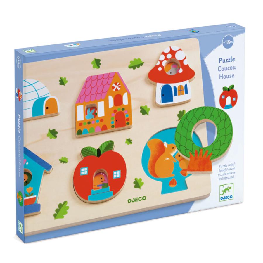 ジェコ DJECO パズル 木のおもちゃ 木製 型はめ 家 クク ハウス : ママとベビーのぴっぴちゃんランド - 通販 - Yahoo!ショッピング