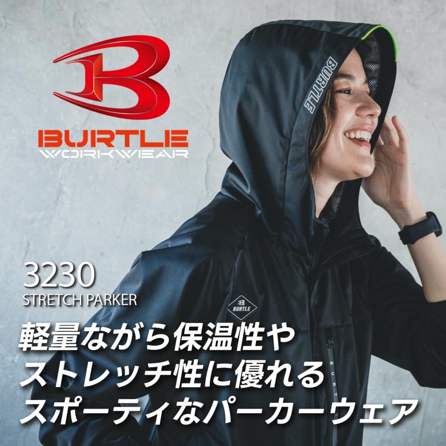 BURTLE（バートル） 予約 2025年 秋冬 ストレッチパーカ 作業着 作業服 パーカー 温かい 保温 防水 防風 スポーティ ストレッチ 3230 : ワークルYahoo!店 - 通販 ...