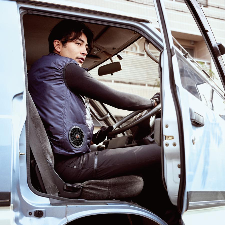 村上被服 HOOH 鳳凰 2024年 新作 空調ベスト 空調作業服 作業着 サイドファン UVカット 消臭 撥水 仕事着 ファン バッテリーなし V7719 : m-v7719 : 作業着 ...