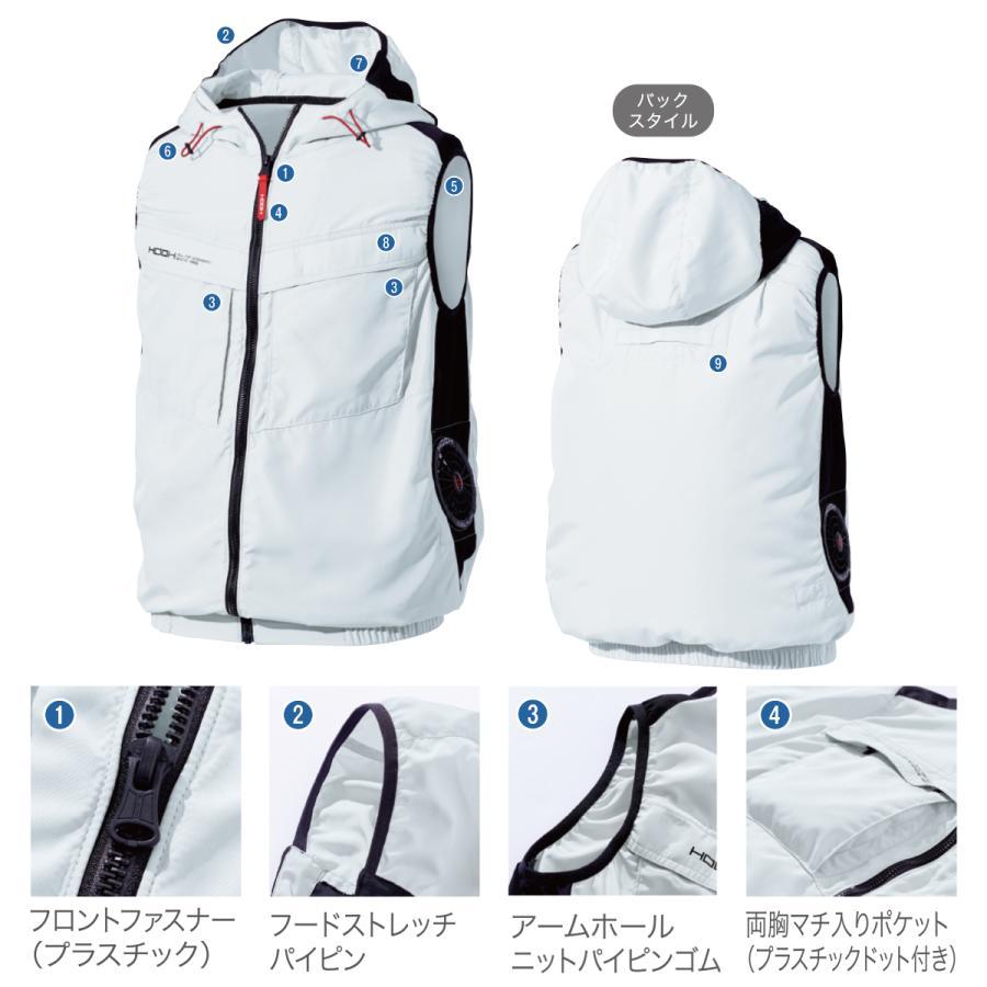 HOOH 村上被服 3点セット サイドファン ベスト ファンバッテリーセット 快適ウェア 2025年 春夏 新作 作業着 作業服 空調 28V フルハーネス V8819 V2801 V2802 ...