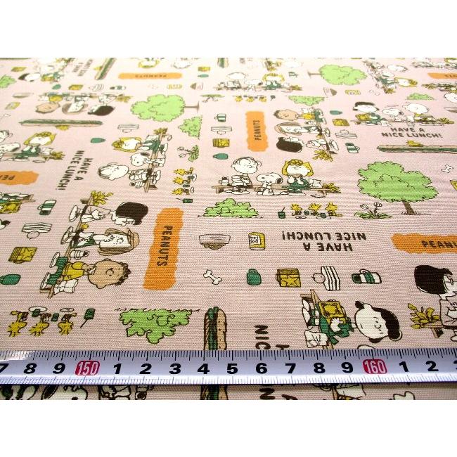 キャラクター 生地 布 スヌーピー （ ベージュ 系 ) 柄番号173（ 2023 - 2024 ) オックス 綿100％ 生地幅−約108cm G-3709-1A-kk-7802 : 手芸の ...