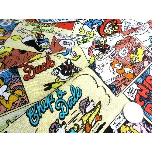 キャラクター 生地 ドナルドダックとチップ＆デール （ クリーム ） ディズニー 2018-2019 手芸 布 綿 プリント ）g-9909-1a-kk-5653 : 手芸のピロル・手芸用品と ...