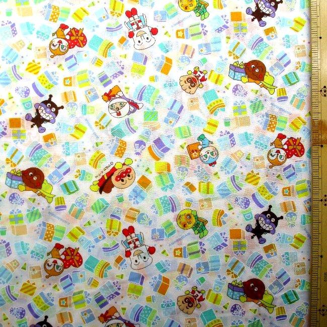 キャラクター 生地 布 アンパンマン（ ブルー系 ) 柄番号102 （ 2024 ローン（ 綿100% 生地幅−約108cm v2140-1a-kk-7885 : 手芸のピロル・手芸用品と生地 ...