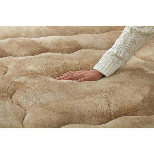 ラグ カーペット こたつ敷 おしゃれ フランネルラグ アルミシート 撥水 保温 固綿 滑り止め クッション 防音性 6層 コタツラグ 約190 ...