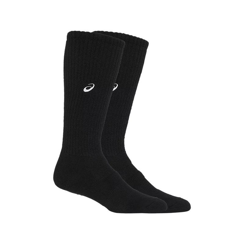アシックス asics ONE POINT HIGH SOCKS ブラックXホワイト バレーボール エキップメント(ユニ) (3053A137 ...