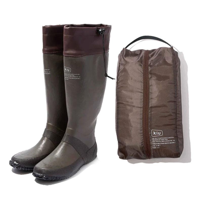 KiU キウ PACKABLE RAIN BOOTS 2nd パッカブル レインブーツ セカンド アウトドア ブーツ 23SS(K185) : ピットスポーツ plus ヤフー店 - 通販 ...