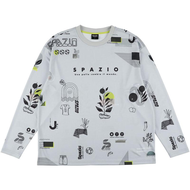 Spazio スパッツィオ オーバーサイズロンプラ フットサル プラクティスシャツ ge1128-45 : ピットスポーツ ヤフー店 - 通販 - Yahoo!ショッピング