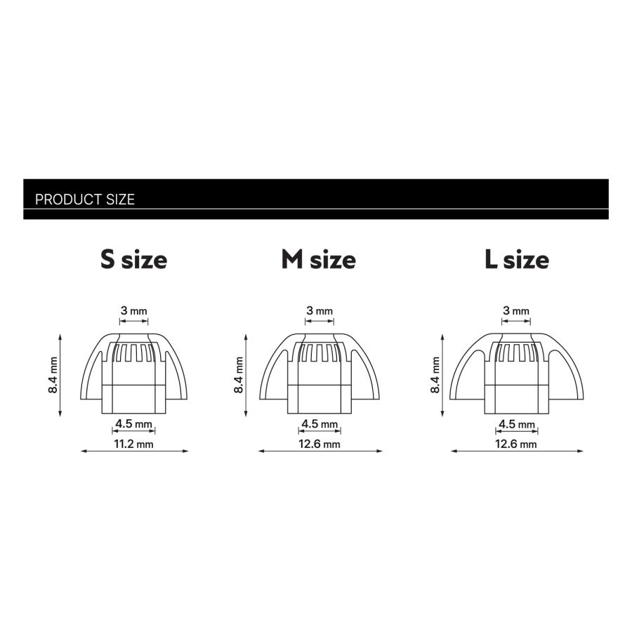 LEPIC nuon 空間音響イヤーピース boost / M size (M 2ペア)【VGP2025SUMMER受賞】 : ピクセルオンラインショップ - 通販 - Yahoo!ショッピング