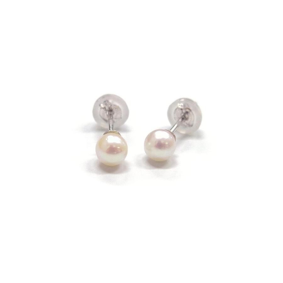 アコヤ真珠 ベビーパールピアス イヤリング 4-4.5mm ホワイト ラウンド K14WG K18YG SV925 直結 : パール・パール・コウベ - 通販 - Yahoo!ショッピング