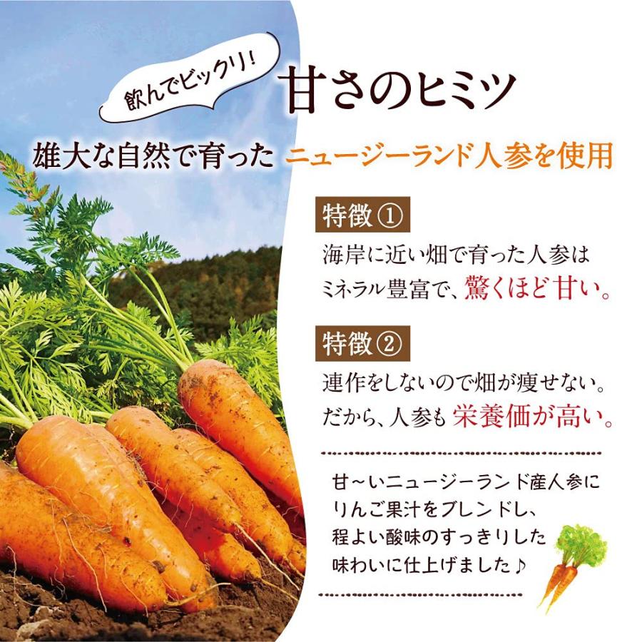 元気一杯 人参りんご100％ 195g×15本【順造選】砂糖不使用 食塩無添加 無着色 無香料 野菜ジュース にんじんジュース りんごジュース 人参ジ : ポケットラボ - 通販 ...