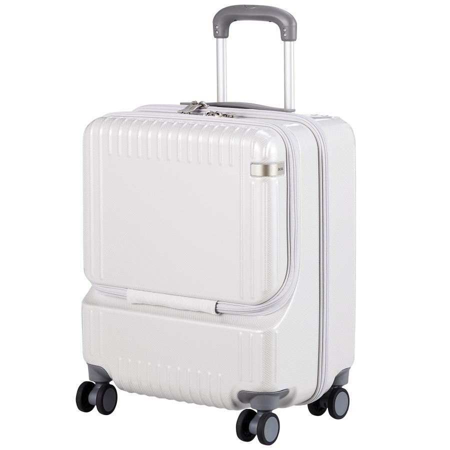 [エース トーキョー] スーツケース キャリーケース キャリーバッグ 機内持ち込み sサイズ 1泊2日 2泊3日 37L フロントポケット キャスター : ポケットラボ - 通販 ...