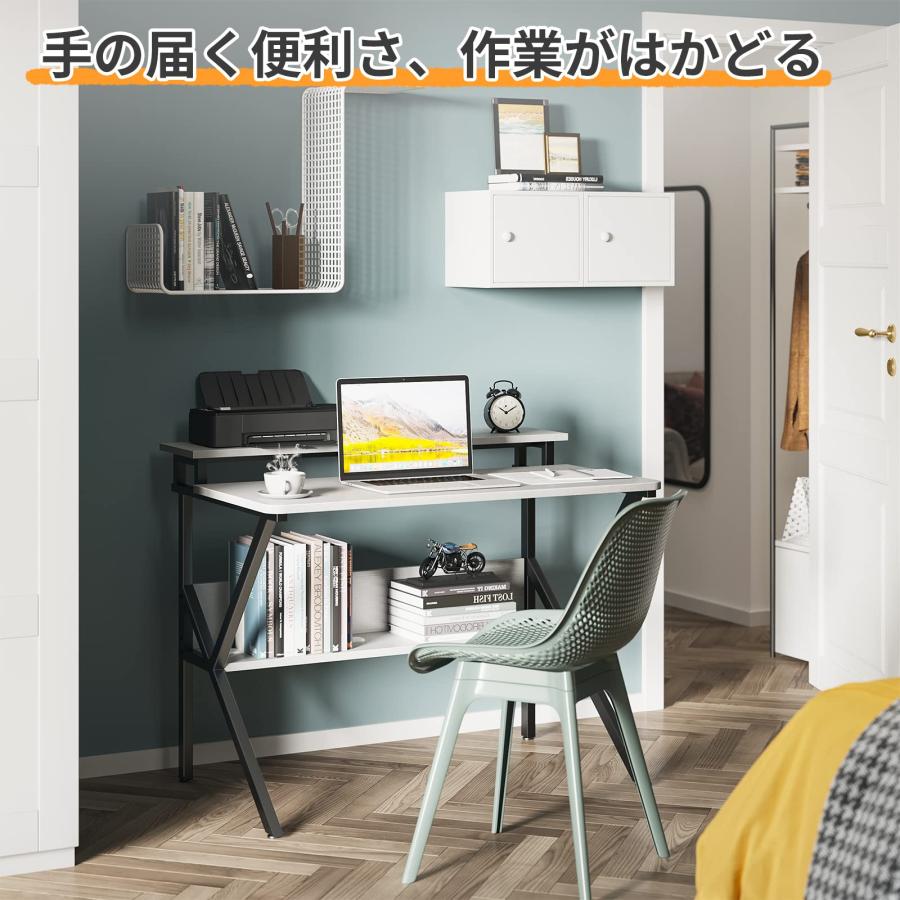 KKL 机 pcデスク パソコンデスク コンパクト モニター台付き 幅70cm×奥行60cm ゲーミングデスク 勉強机 小さい computer de : s-b0b3xhz2sn ...