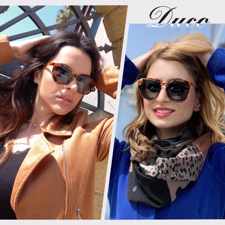 [DUCO] サングラス レディース uvカット 丸サングラス uv400 偏光 レンズ ファッションなデザイン sunglasses women 紫 : ポケットラボ - 通販 ...